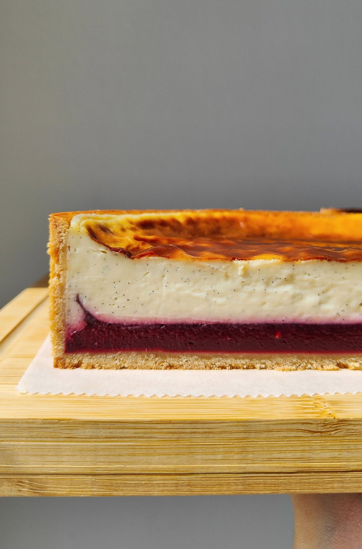 Flan Pâtissier vanille et insert framboise-hibiscus | Luna Pâtisse