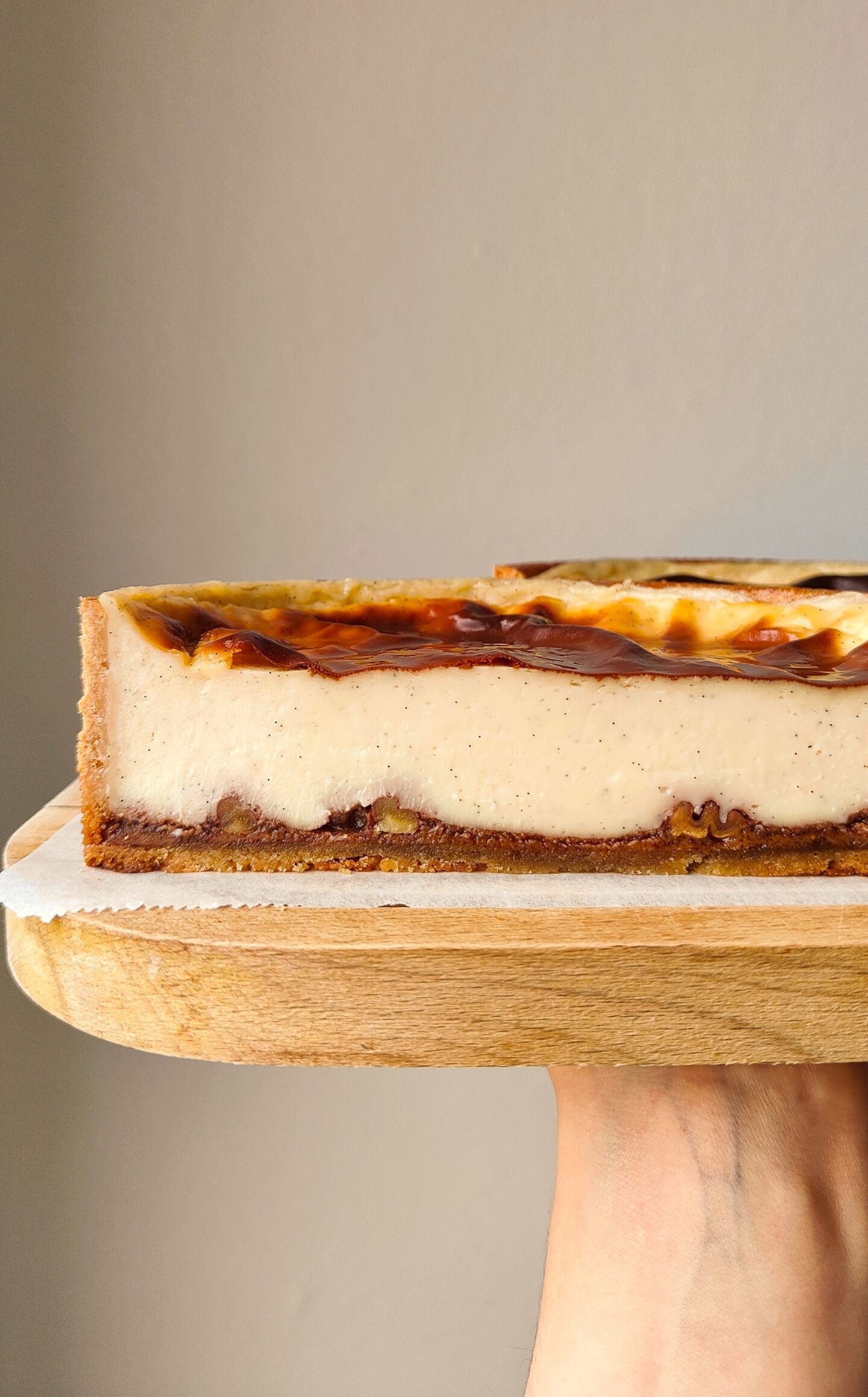 Flan Pâtissier au sirop d'érable et praliné pécan | Luna Pâtisse